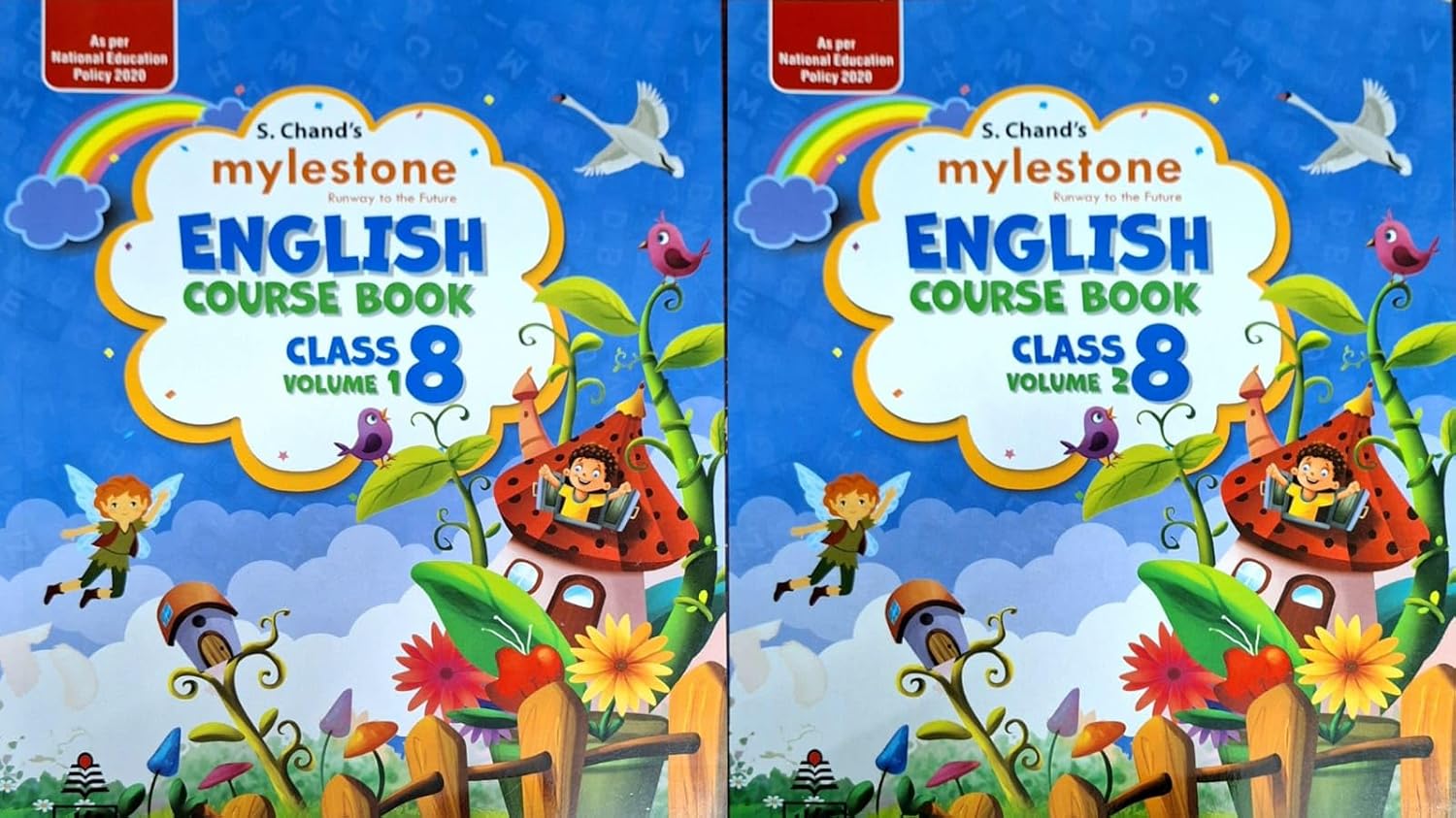 S. Chand's Mylestone English Coursebook Class 8 ( Set of 2 Volumes ...