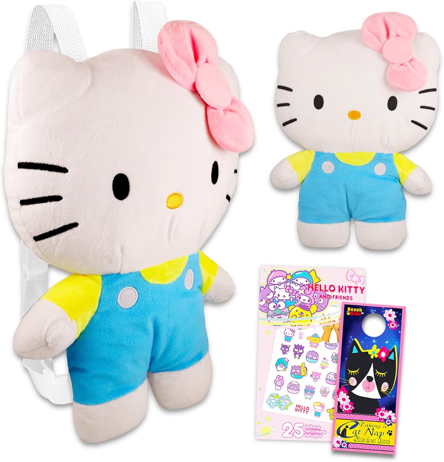 Hello Kitty Plush Backpack for Girls - Hello Kitty Gift Bundle with ...