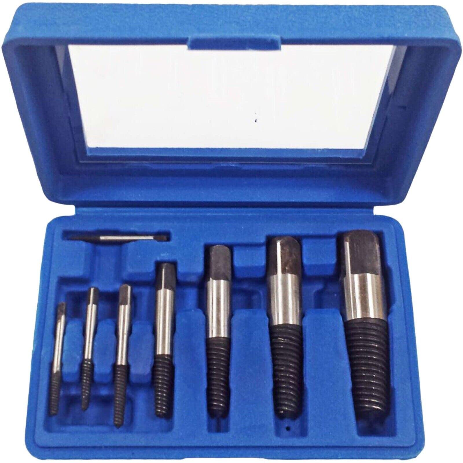 Dunnet Tools 8 Piece Stud Screw Extractor Set Broken Damaged Rounded ...