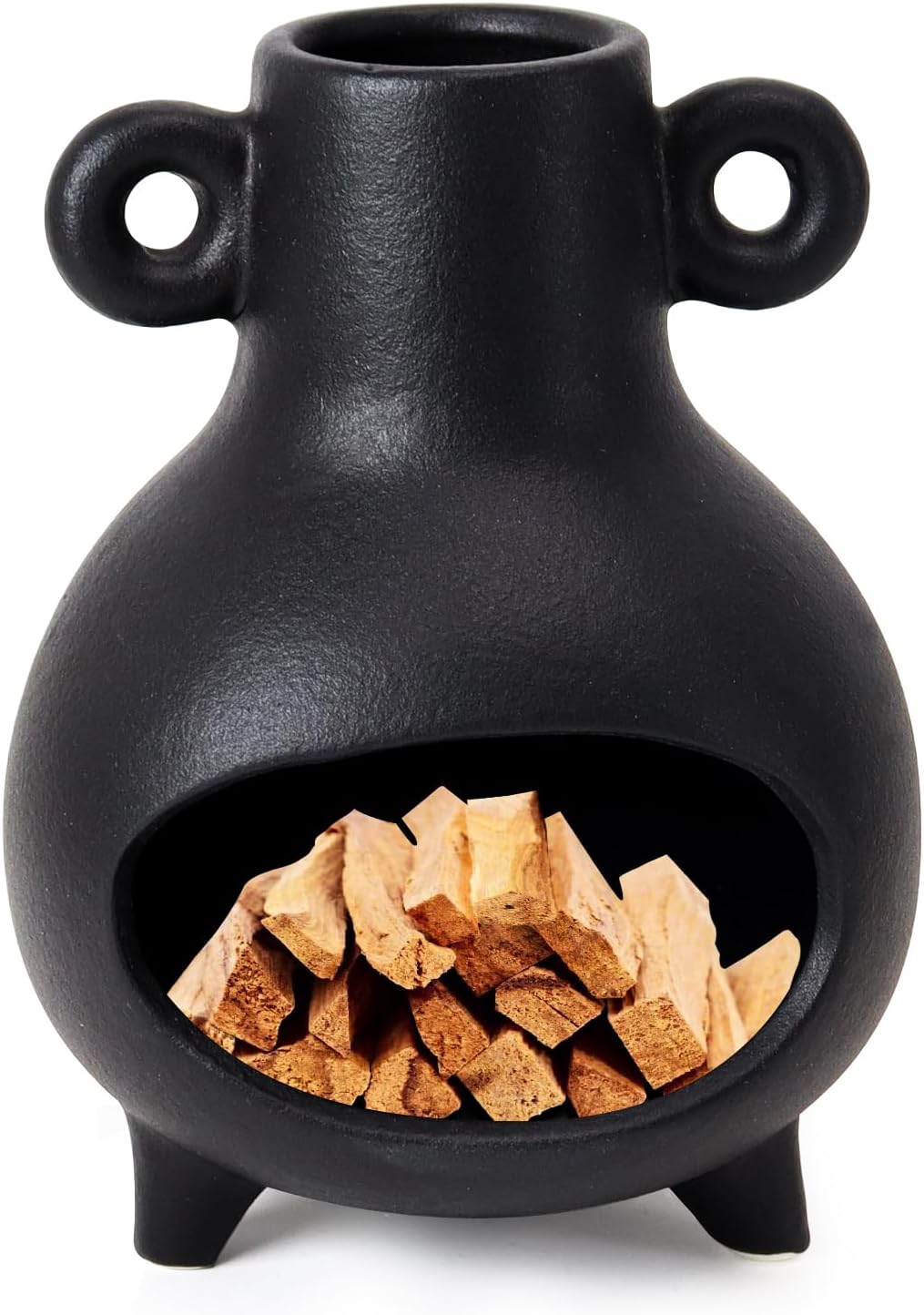 Amazon.com: Palo Santo & Sage Holder - Large Wood Incense Stand with ...