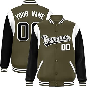 Custom Varsity Jacket Casual Letterman Baseball Bomber Jacket ...