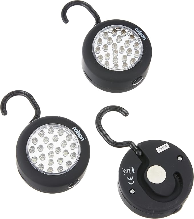 Rolson 90005 3 pc 24 LED Lamp with Hook and Magnet : Amazon.co.uk: DIY ...