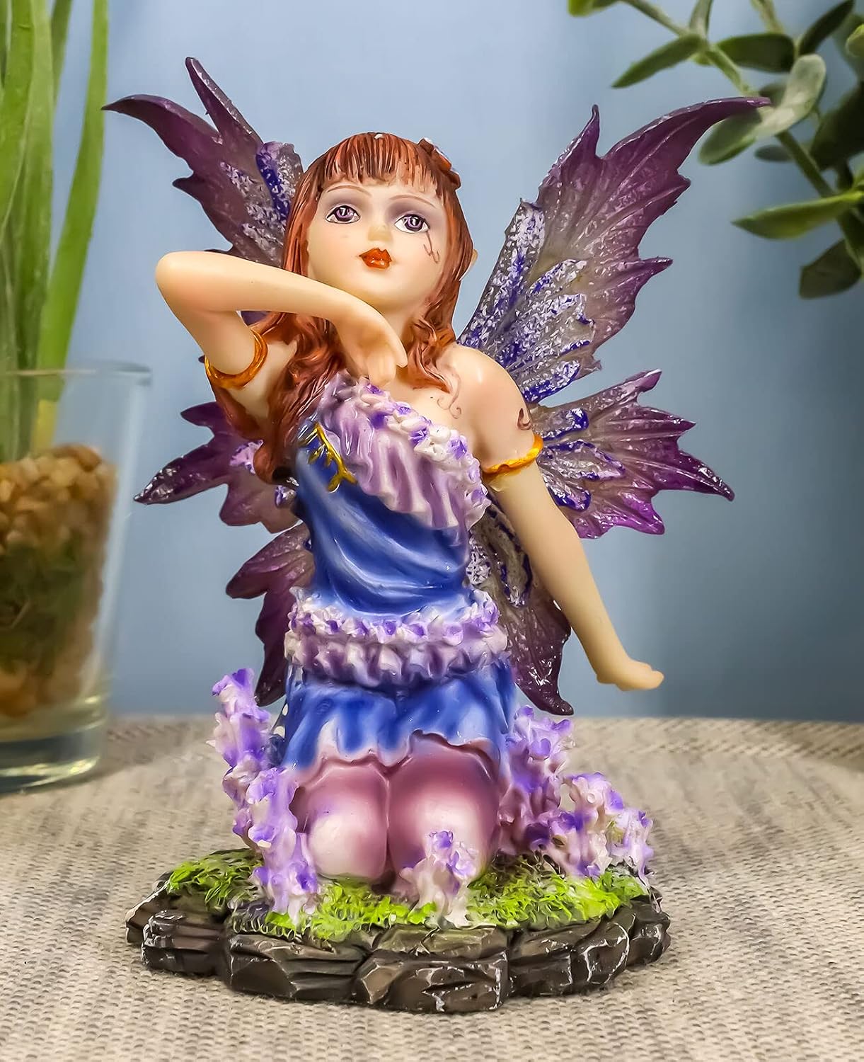 Amazon.com: SUPER BINGO Home Accents Gift Kneeling Purple Lavender ...