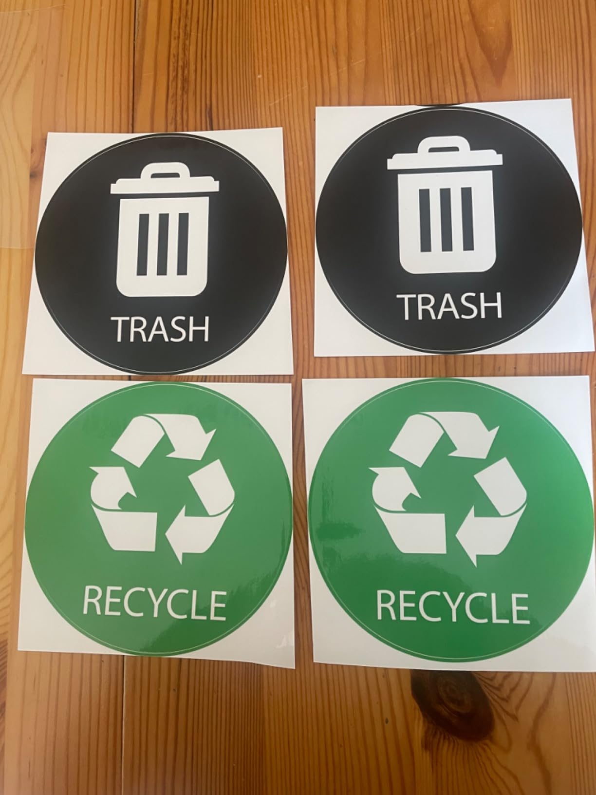 Recycle Sticker for Bin - Perfect Bin Stickers For Refuse Cans - 5" by ...