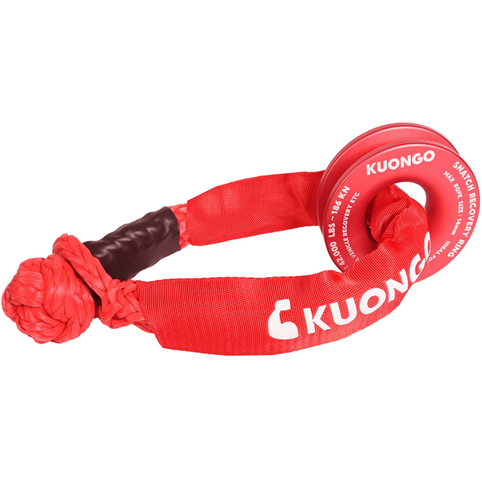 Amazon.com: KUONGO Soft Shackle 1/2"x24" Recovery Snatch Ring ...