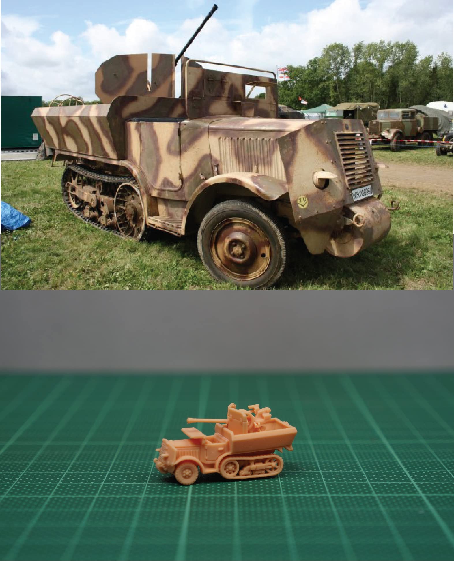 Amazon | 1/144 WWII German Unic P107 U 304(f) w. 2cm Flak (early ...