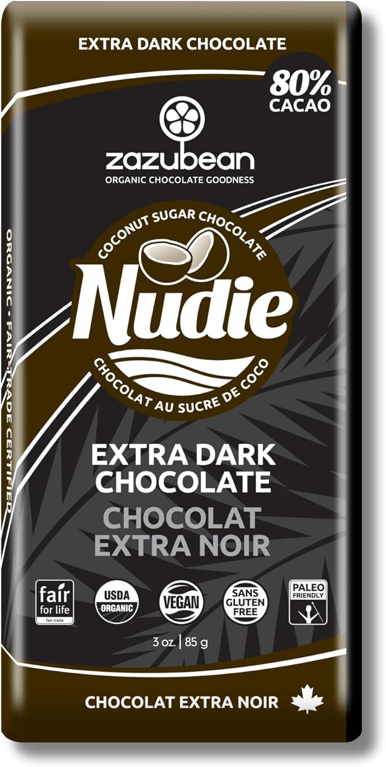 Zazubean COCONUT SUGAR Chocolate bars - Vegan, Organic, Fair trade ...