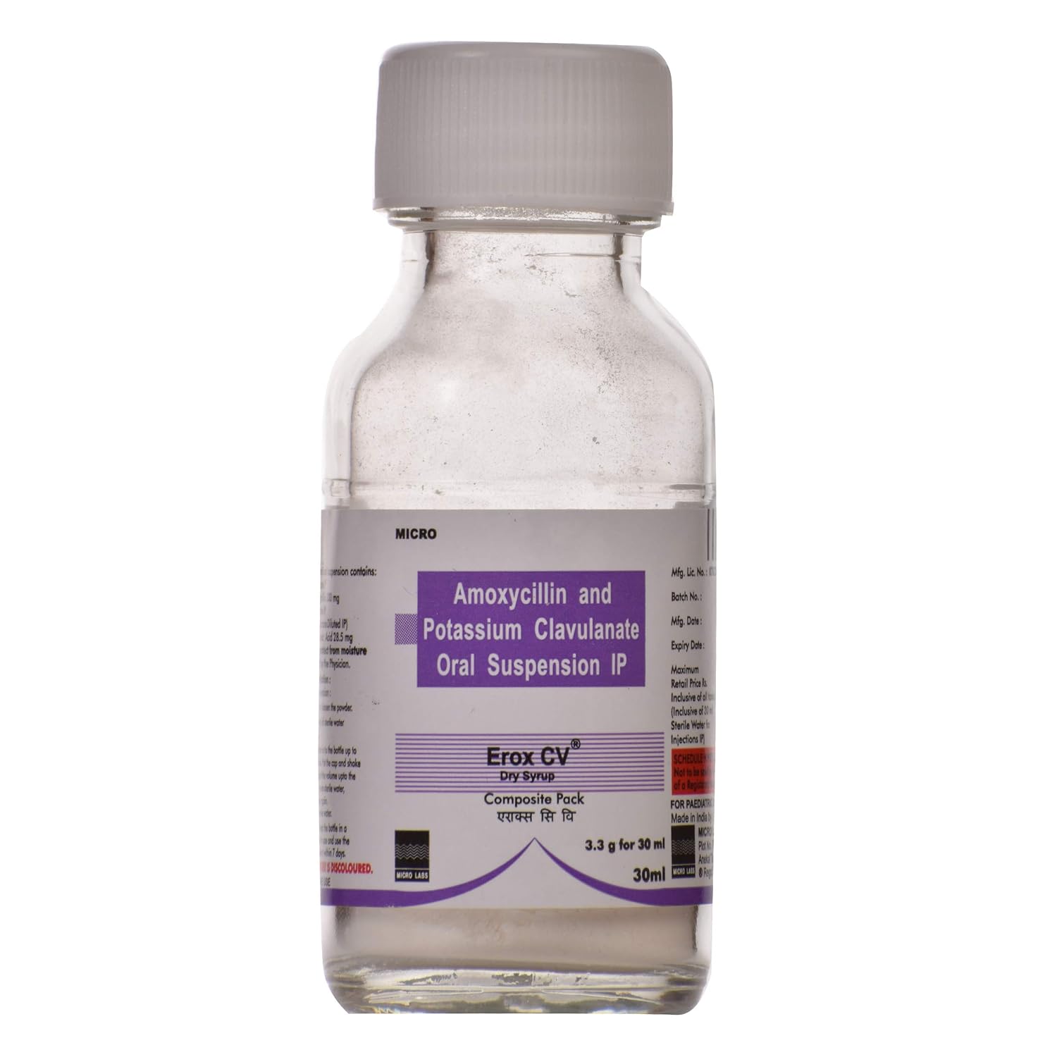 Erox CV - Bottle of 30 ml Dry Syrup : Amazon.in: Health & Personal Care