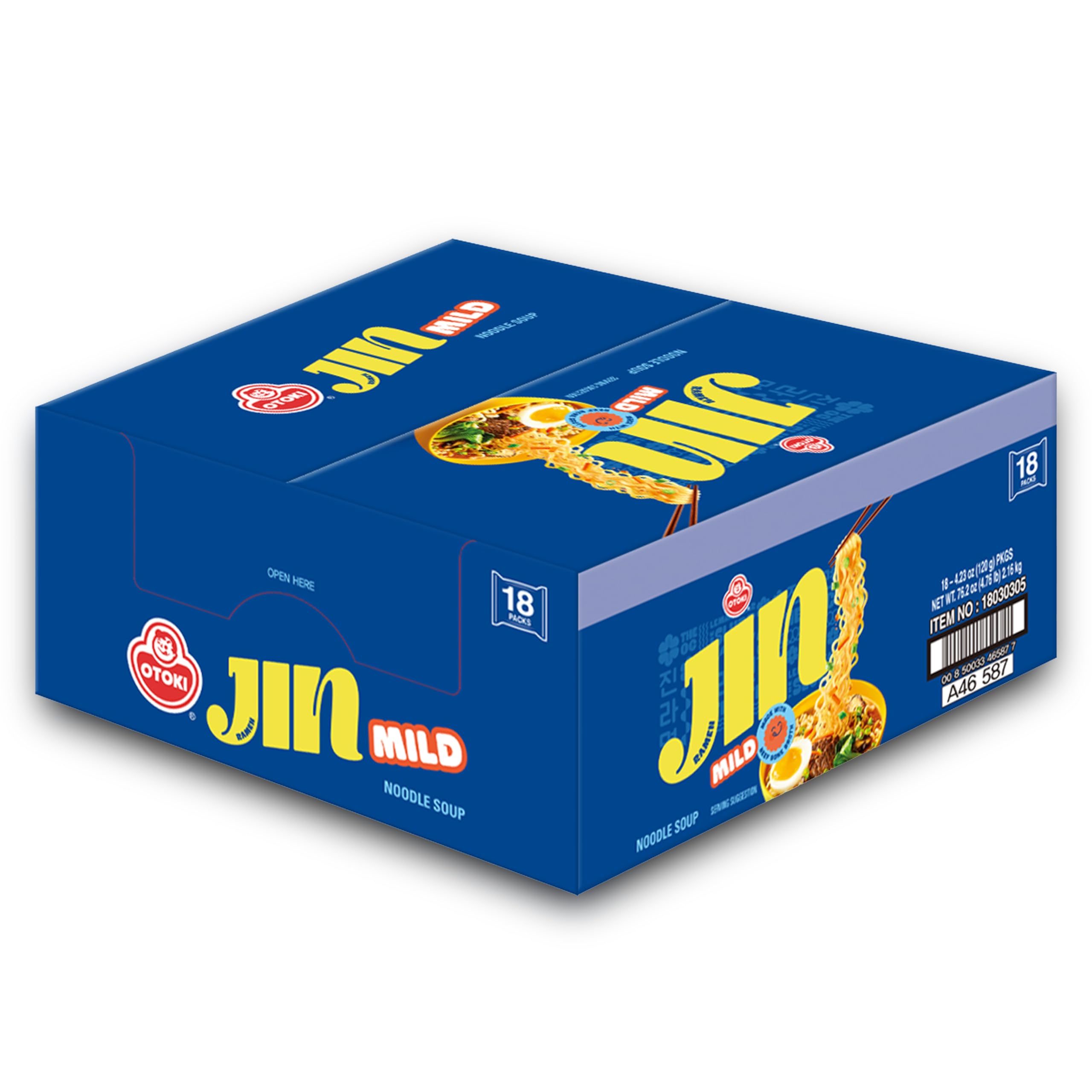 OTOKI Jin Ramen Mild Flavor, Authentic Korean Instant Noodles, Delicate ...