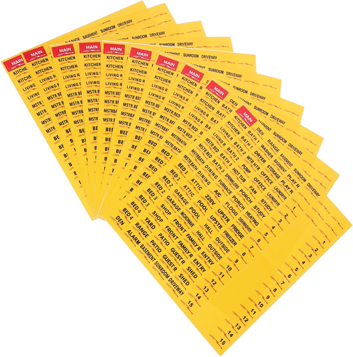 10 Sheets Electrical Box Label Electric Panel Labels Philippines | Ubuy