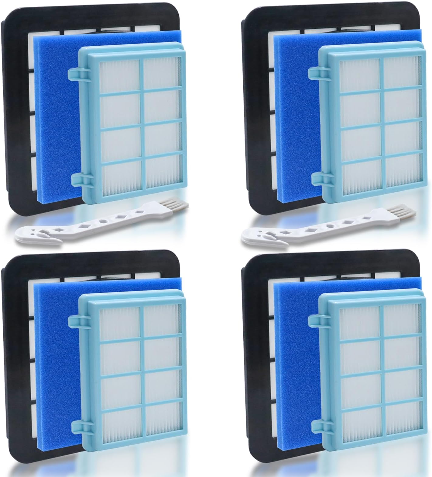 3 Stück FC9331/09 Filter Ersatzteile für Philips Bodenstaubsauger ...
