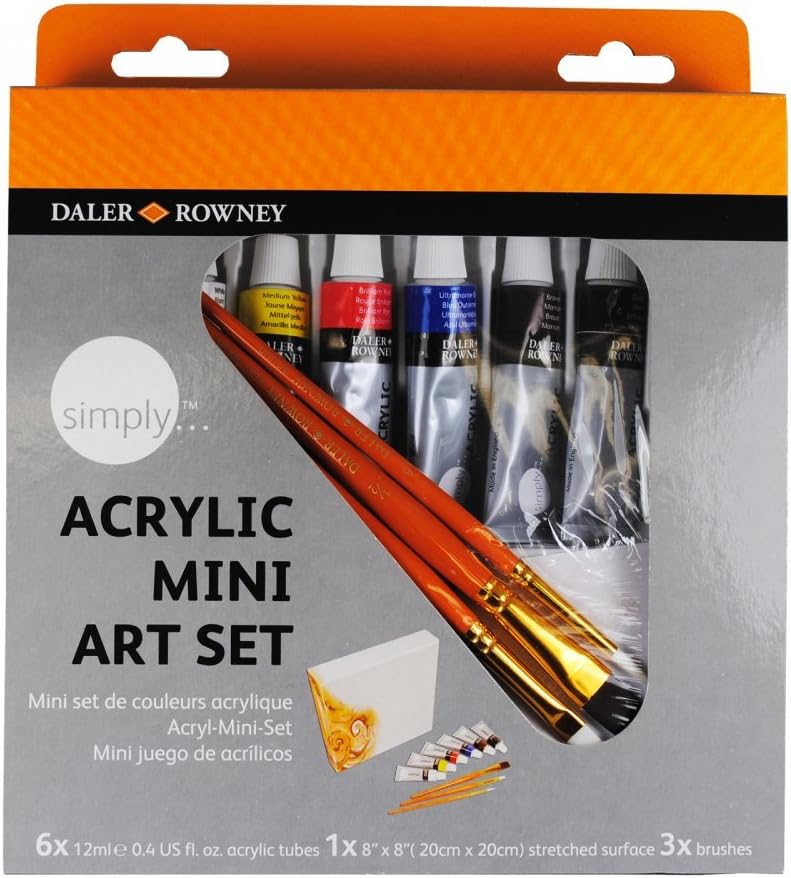Amazon.com: Daler Rowney- Daler Simply Acrylic Mini Art Set