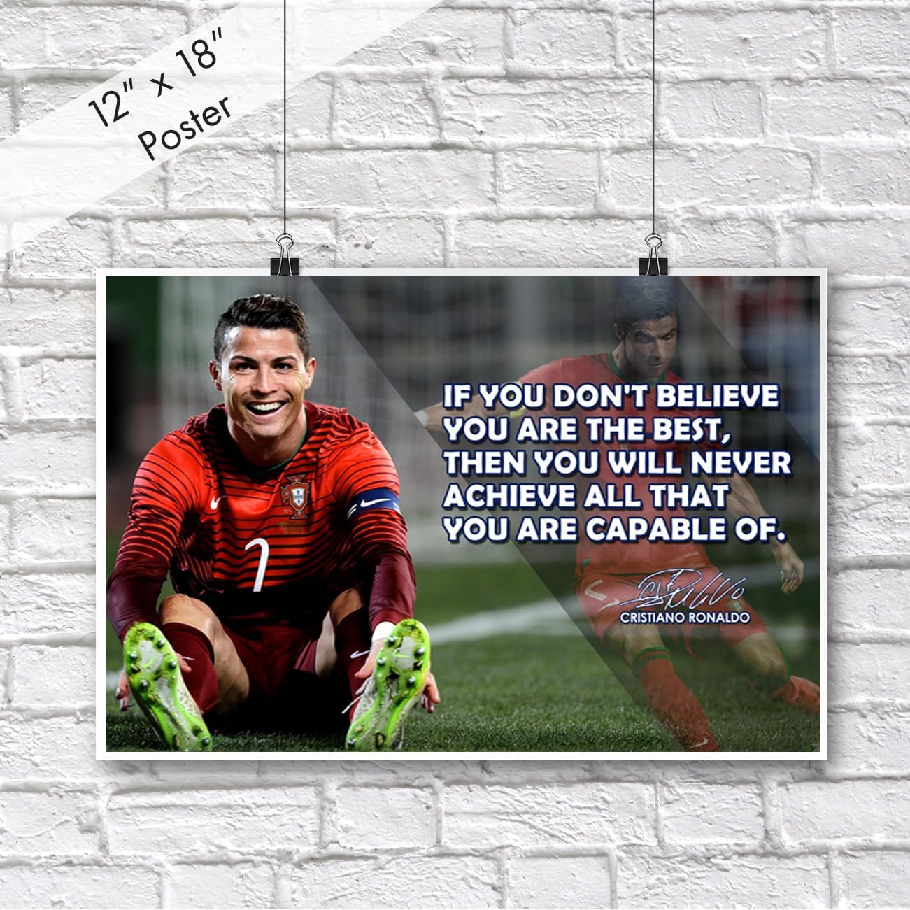 Cristiano Ronaldo Inspirational Quote Motivational Bahrain | Ubuy