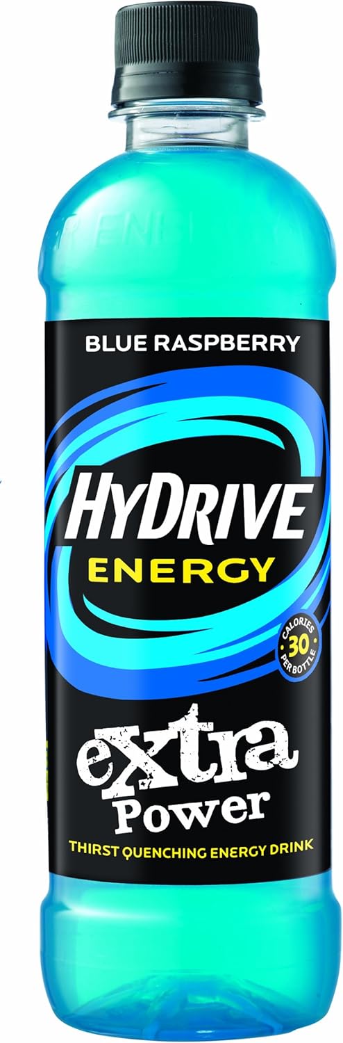 Amazon.com: HYDRIVE Energy, Extra Power, Blue Raspberry, 15.5-Ounce ...