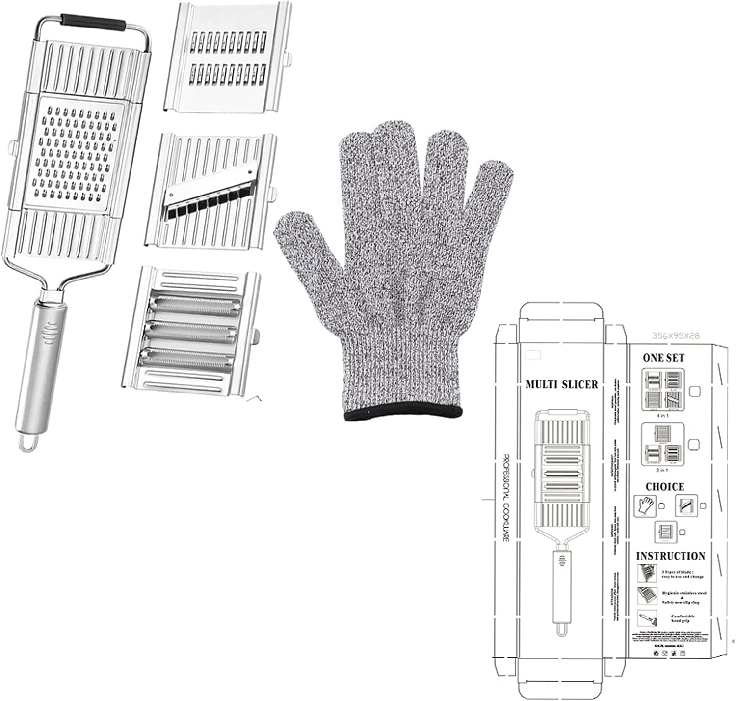 Amazon.com: KMNJH Upgrade Multi-purpose Vegetable Slicer Cuts 8 Times ...