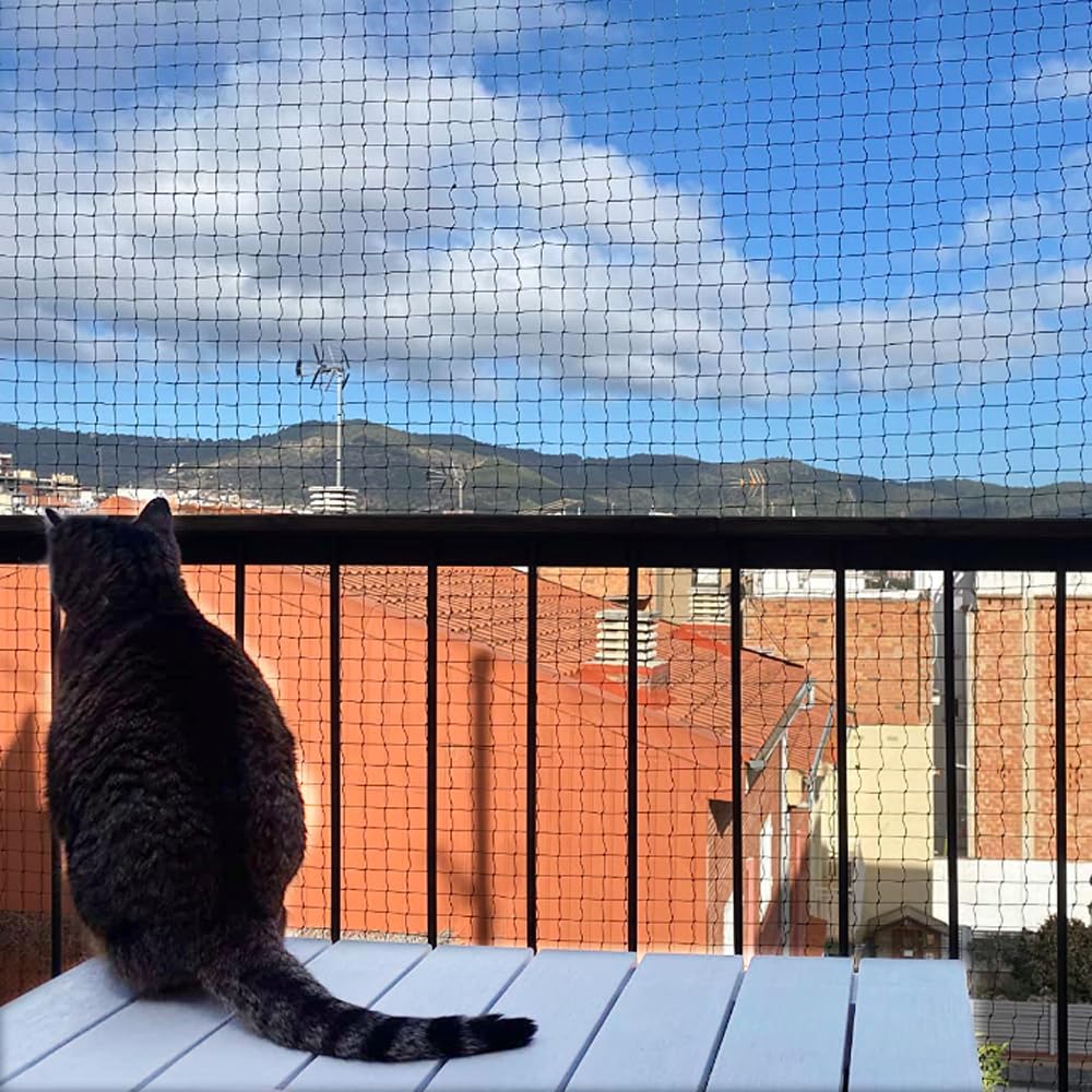 Amazon.com: Ancecos® Cat Balcony Net, Cat Net, Wire-Reinforced, Bite ...