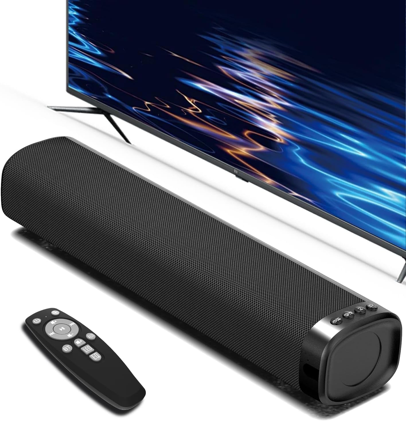 Small Soundbar for TV, AUEEDS 50W 16-Inch Ultra Slim Mini Surround ...