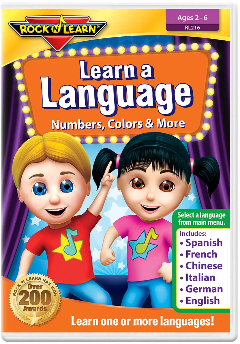 Amazon.com: Learn A Language: Numbers, Colors & More DVD by Rock 'N ...