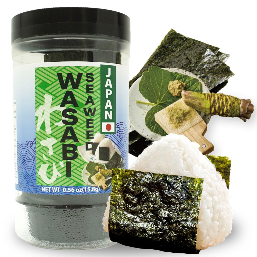 Amazon.com : wasabi nori, seaweed snack | Nori from a traditional ...