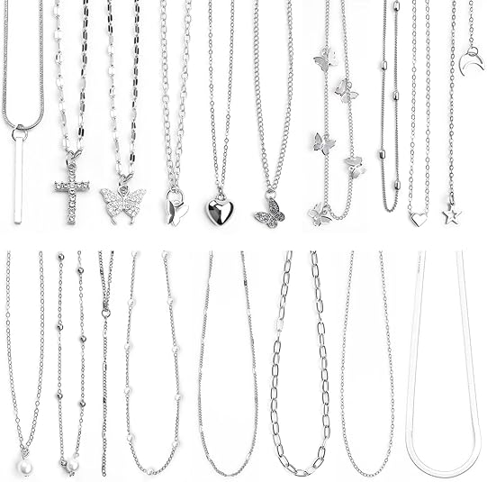 Amazon.com: 18 Pcs Y2K Necklace Set, Y2K Jewelry and Grunge Necklace ...