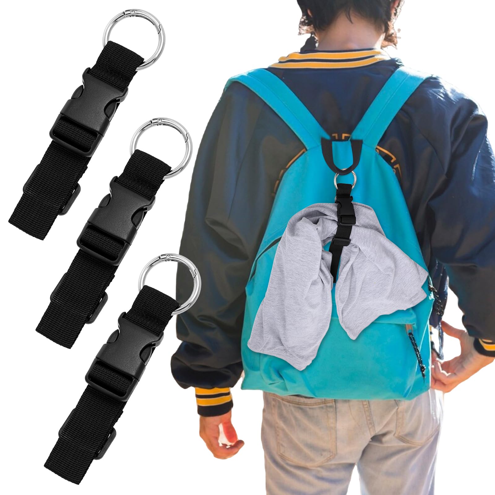 Amazon.com: Dimeho 3 Pcs Add a Bag Luggage Straps Jacket Gripper Holder ...