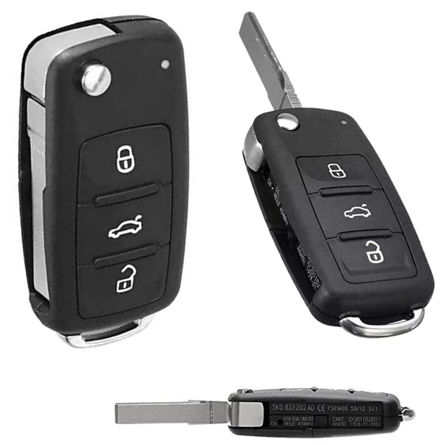 BCK Best-car-Key Skoda Remote Key Shell fit for Octavia, Laura, Superb ...