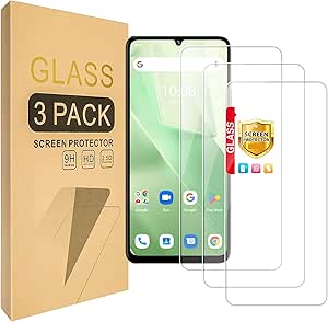 Amazon.com: Lucyliy Paquete de 3 protectores de pantalla de vidrio ...