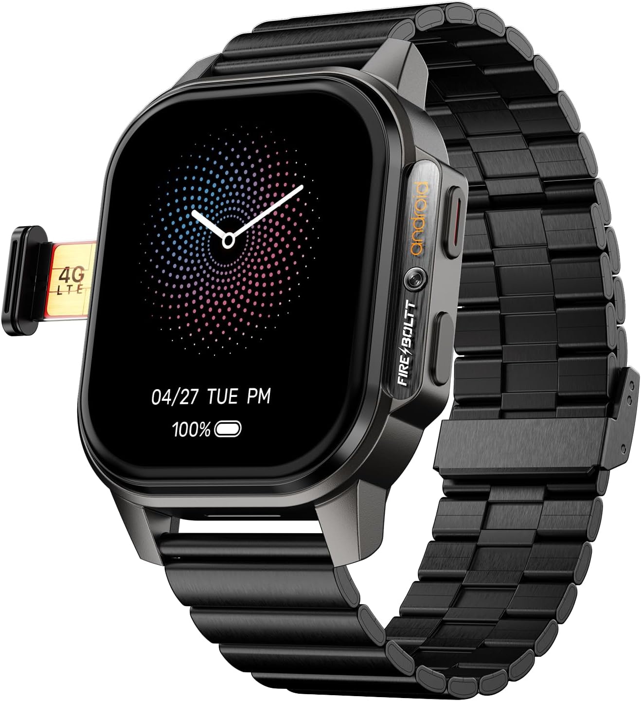 Fire-Boltt Snapp Smart Watch, Selfie Camera, 4G Nano-SIM Slot, 54.1mm ...