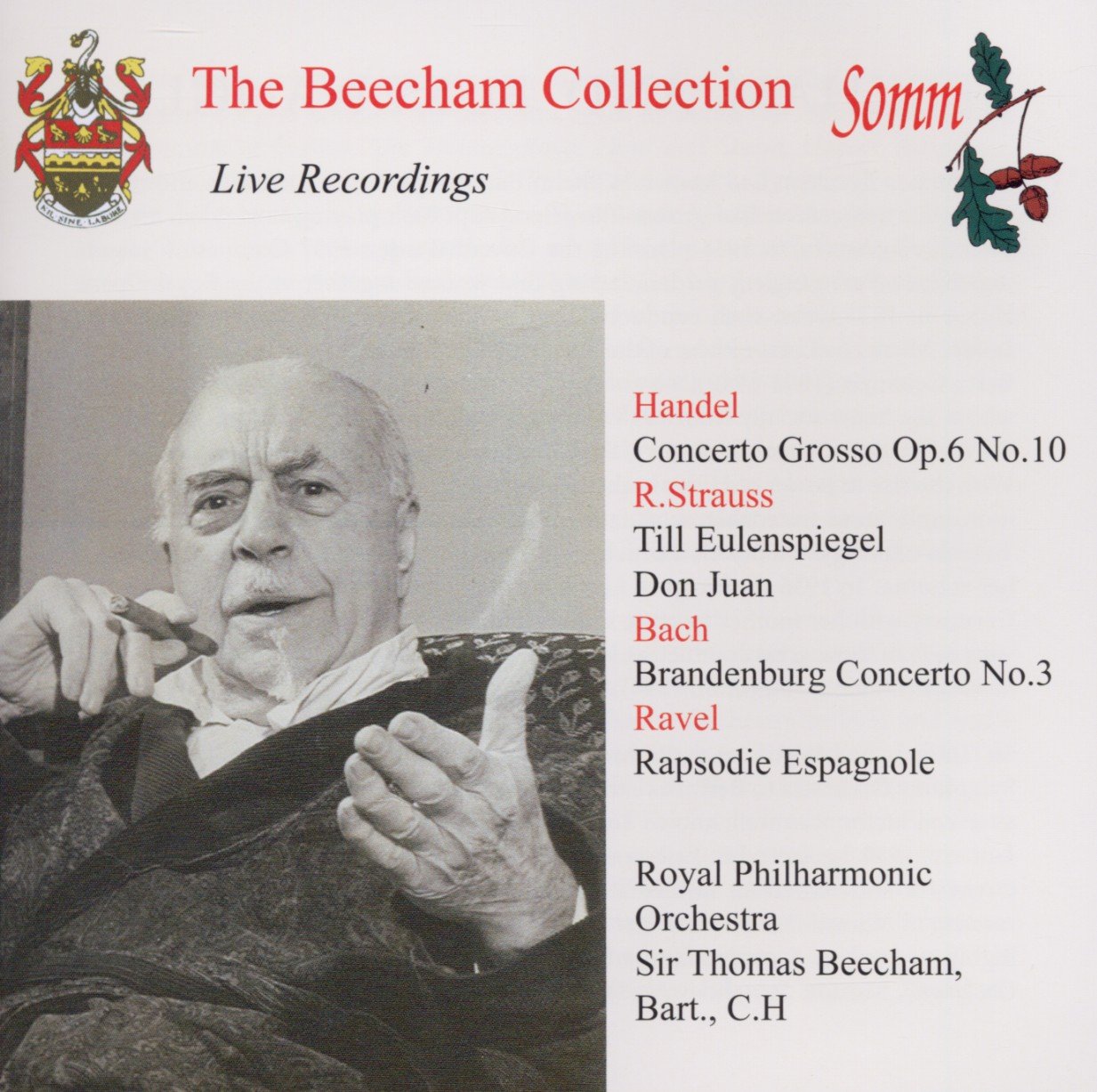 T. Beecham, Thomas Beecham, George Frederick Handel, Richard Strauss ...