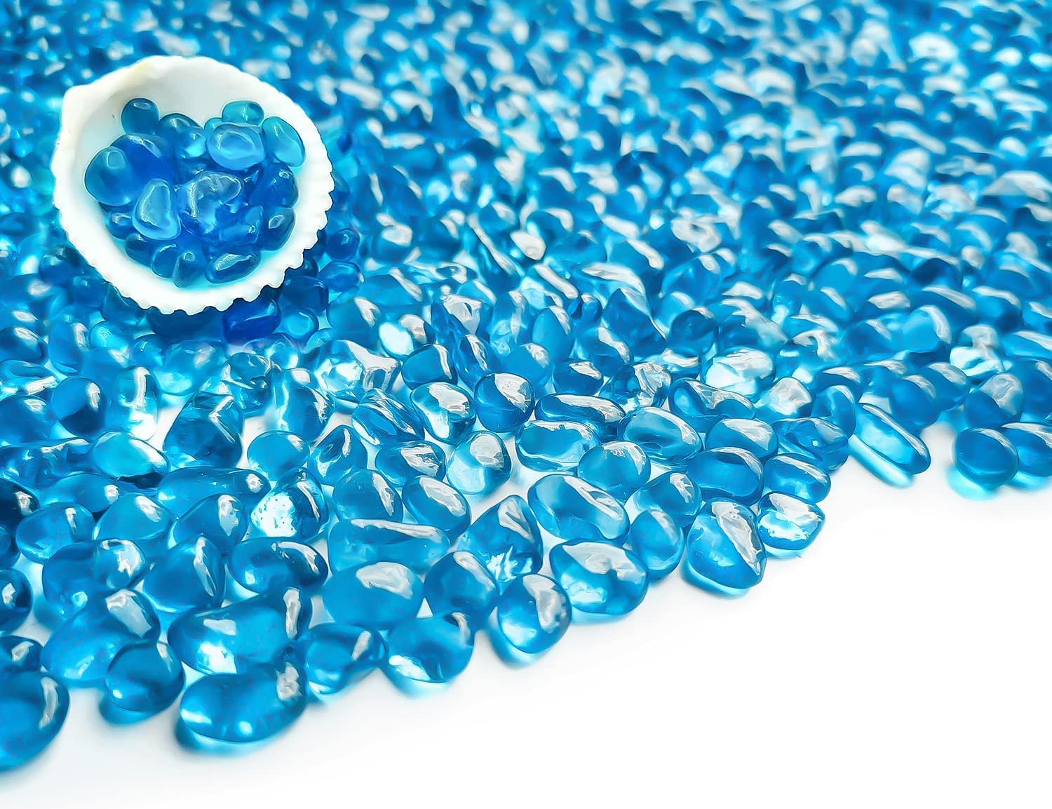 Amazon.com: Keedolla Fish Tank Blue Gravel 3 LB Sea Glass Stones ...