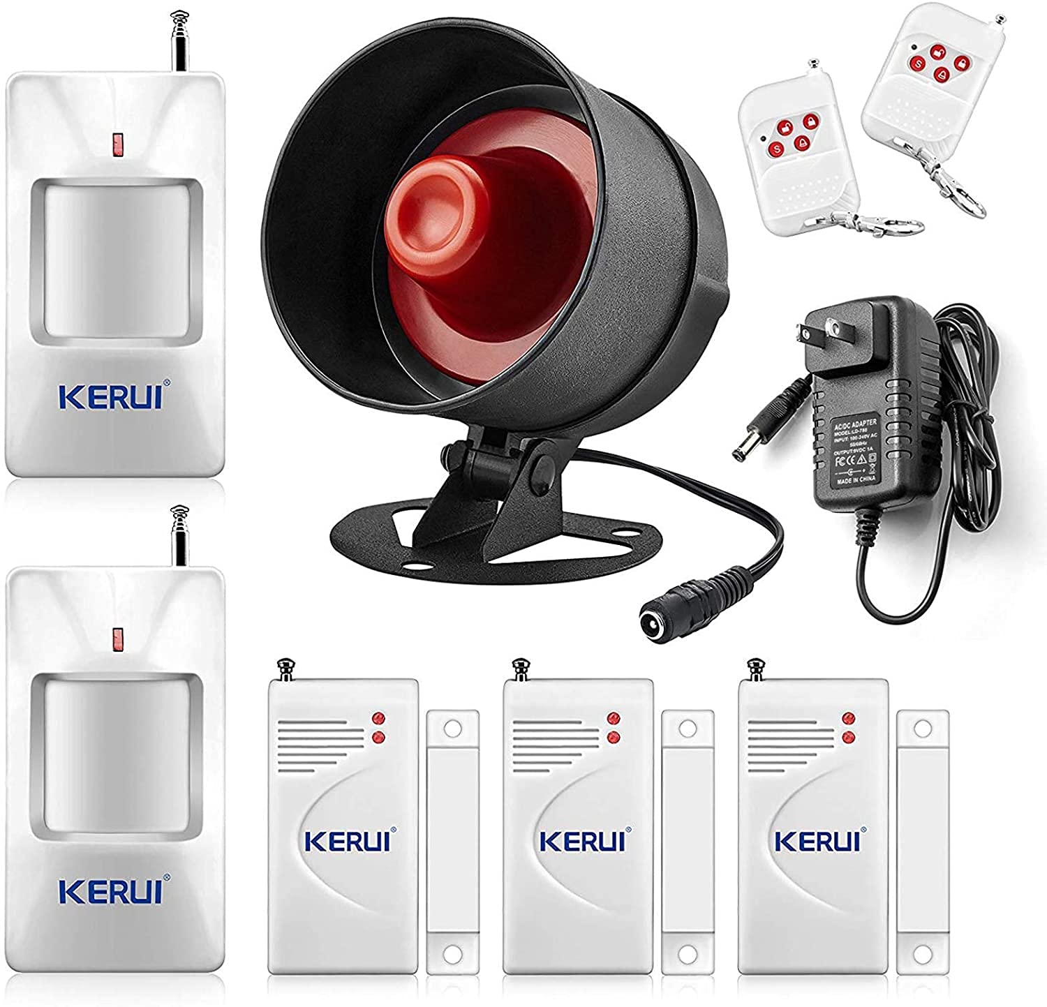 Amazon.com: KERUI Standalone Home Office Shop Security Alarm System Kit ...