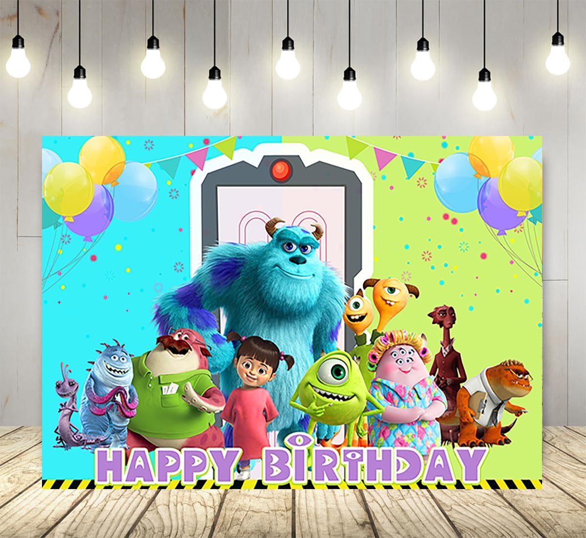 Cartoon Monster Inc Backdrop for Birthday Party Australia | Ubuy