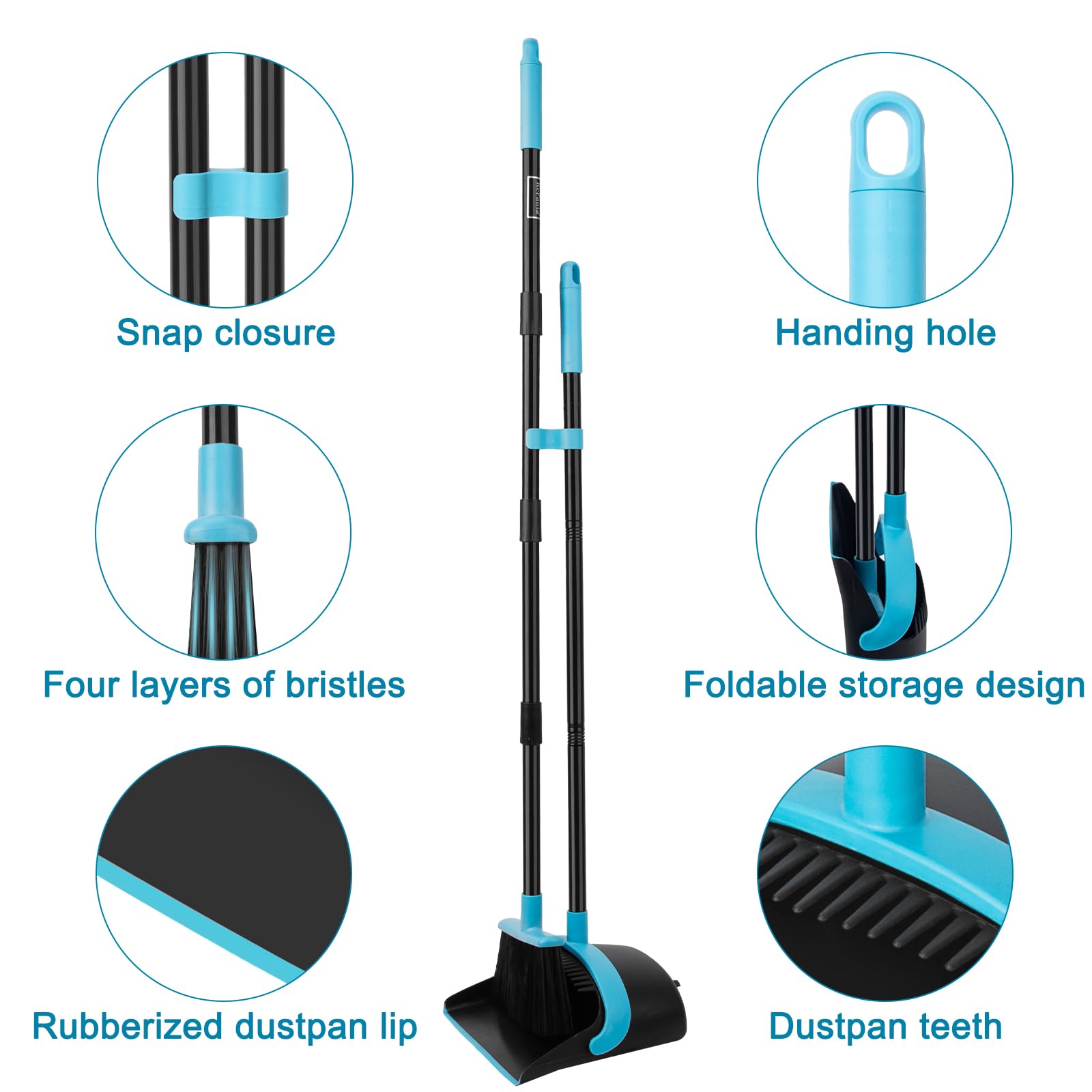 Snapklik.com : KeFanta Dust Pan And Broom Set