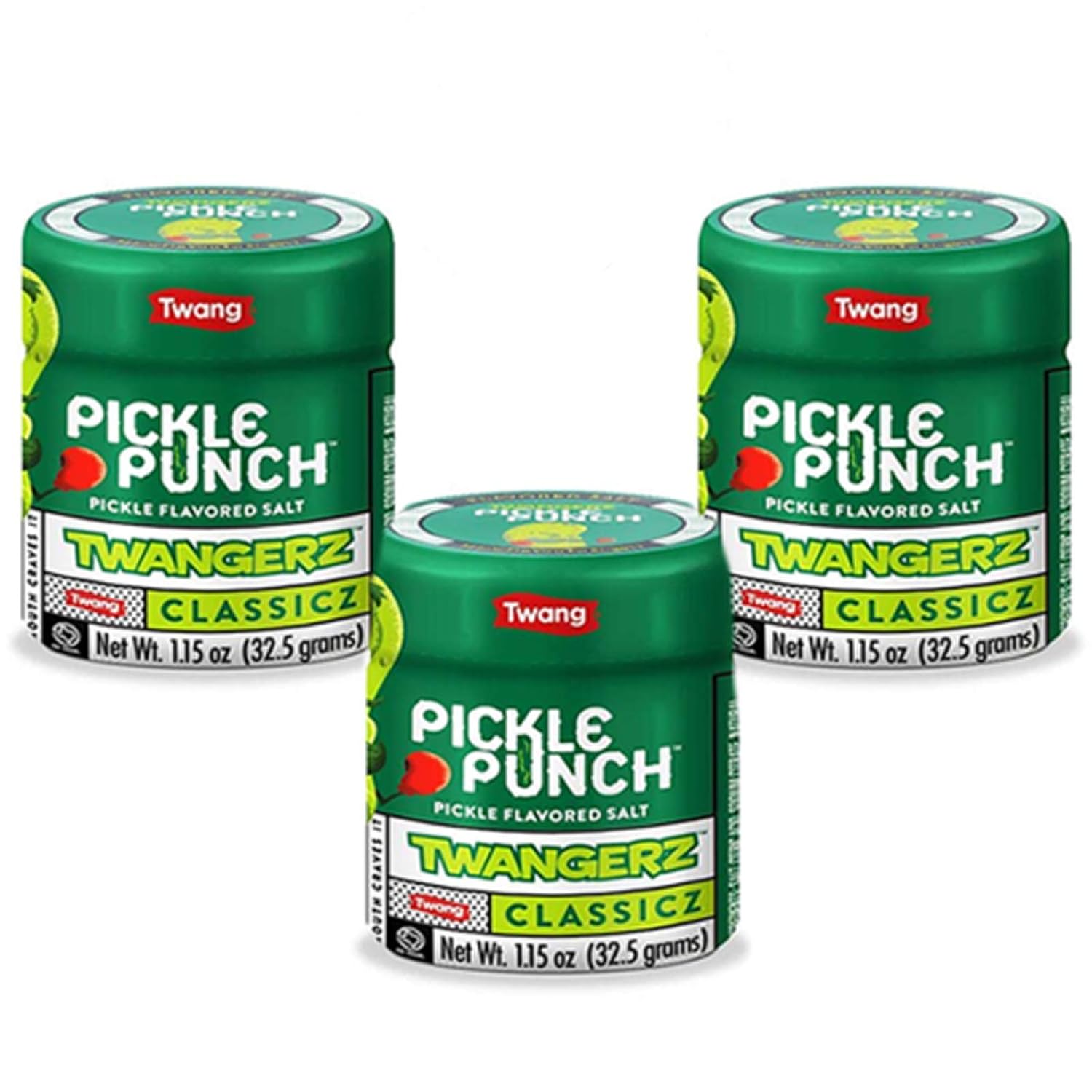 Amazon.com : Pickle Salt (3 Pack + Sticker) - Pickle Punch Dill Pickles ...