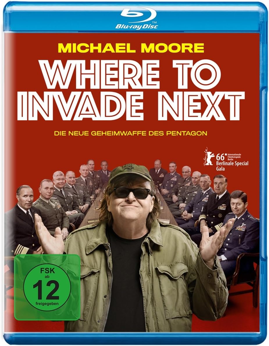 WHERE TO INVADE NEXT -BD- MO [Blu-ray] [2015]: Amazon.co.uk: Moore, Michael: DVD & Blu-ray