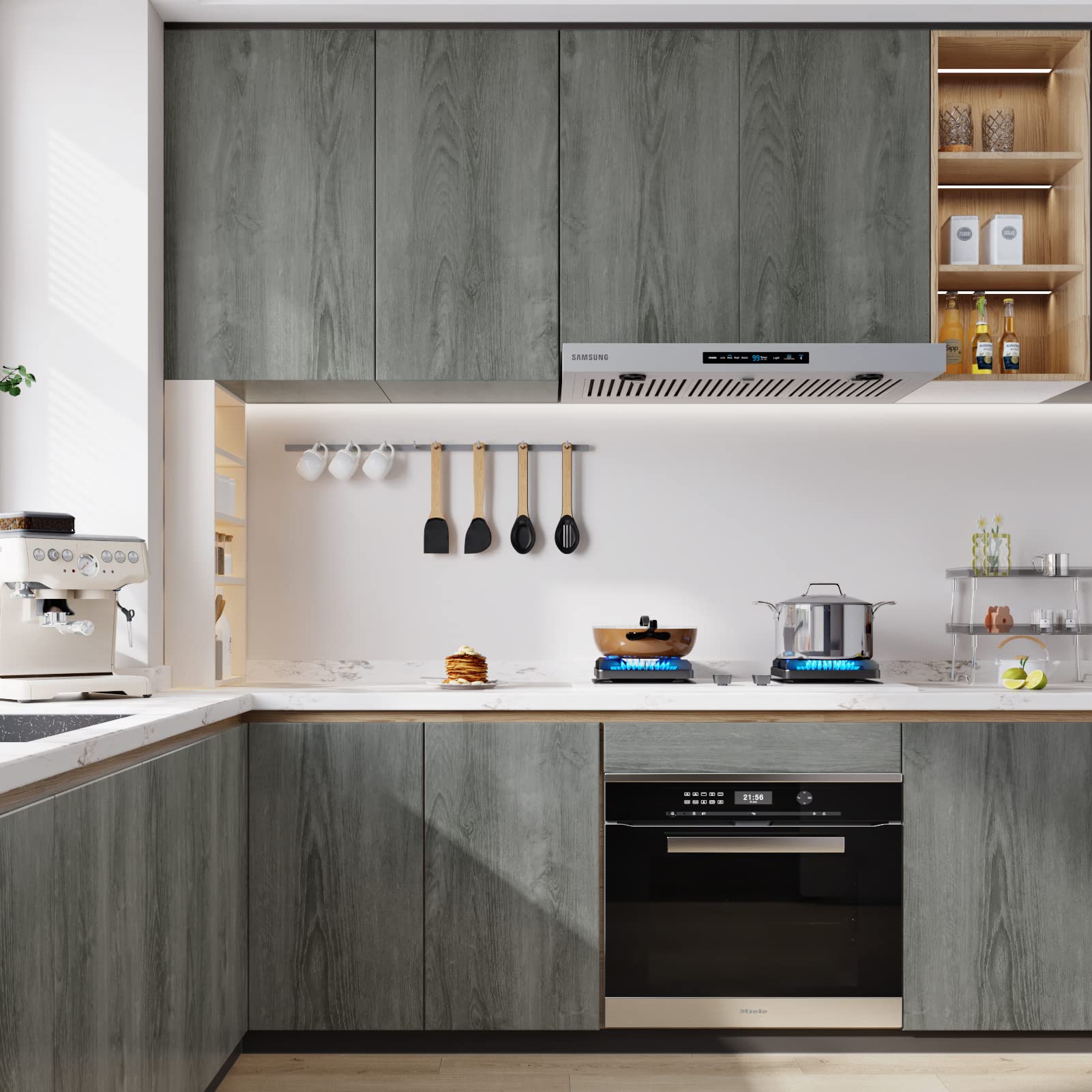 Gray Cabinets Reclaimed Wood Reclaimed Weathered Gray Wood Planks