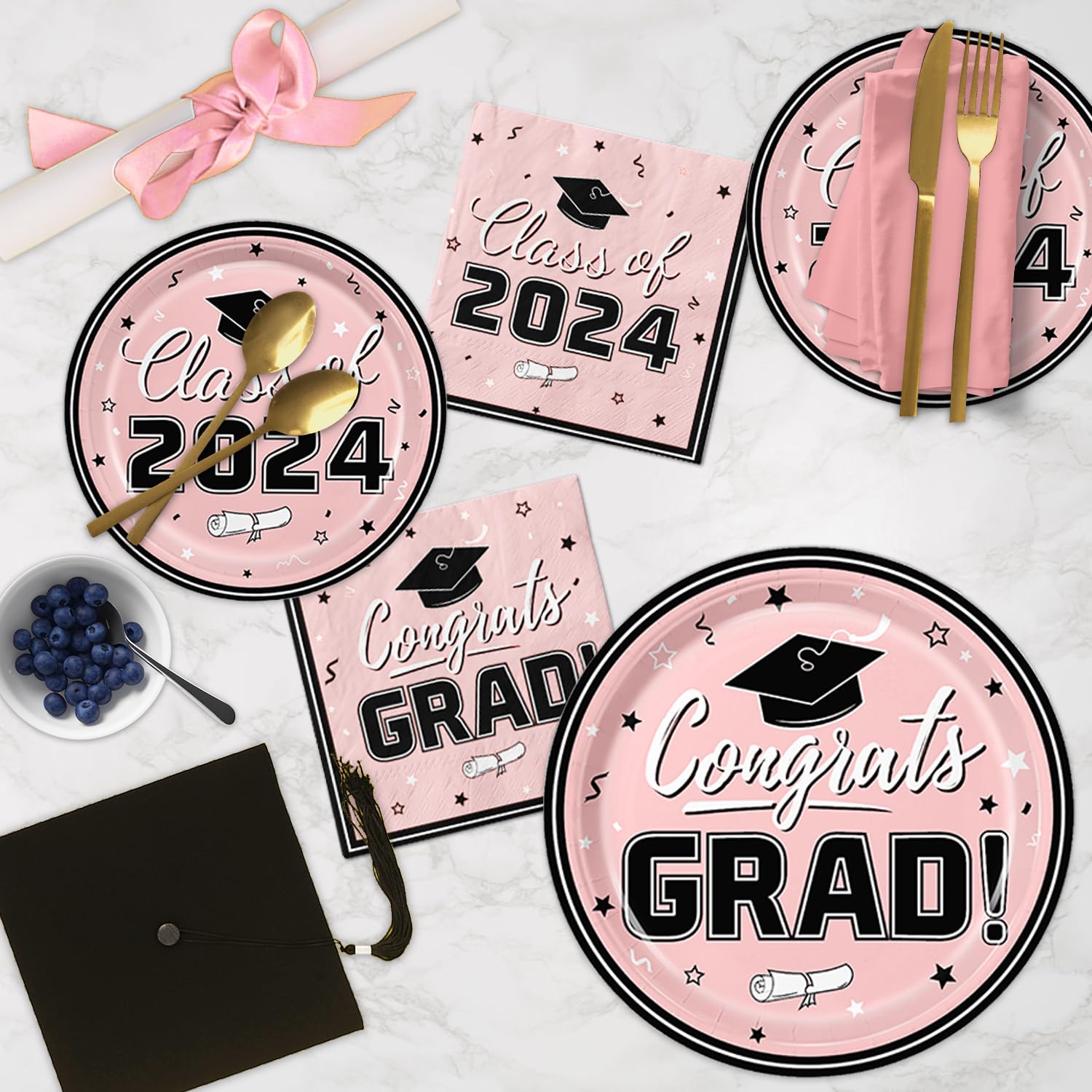 Snapklik.com : Oigco Graduation Plates And Napkins 2024 Graduation ...
