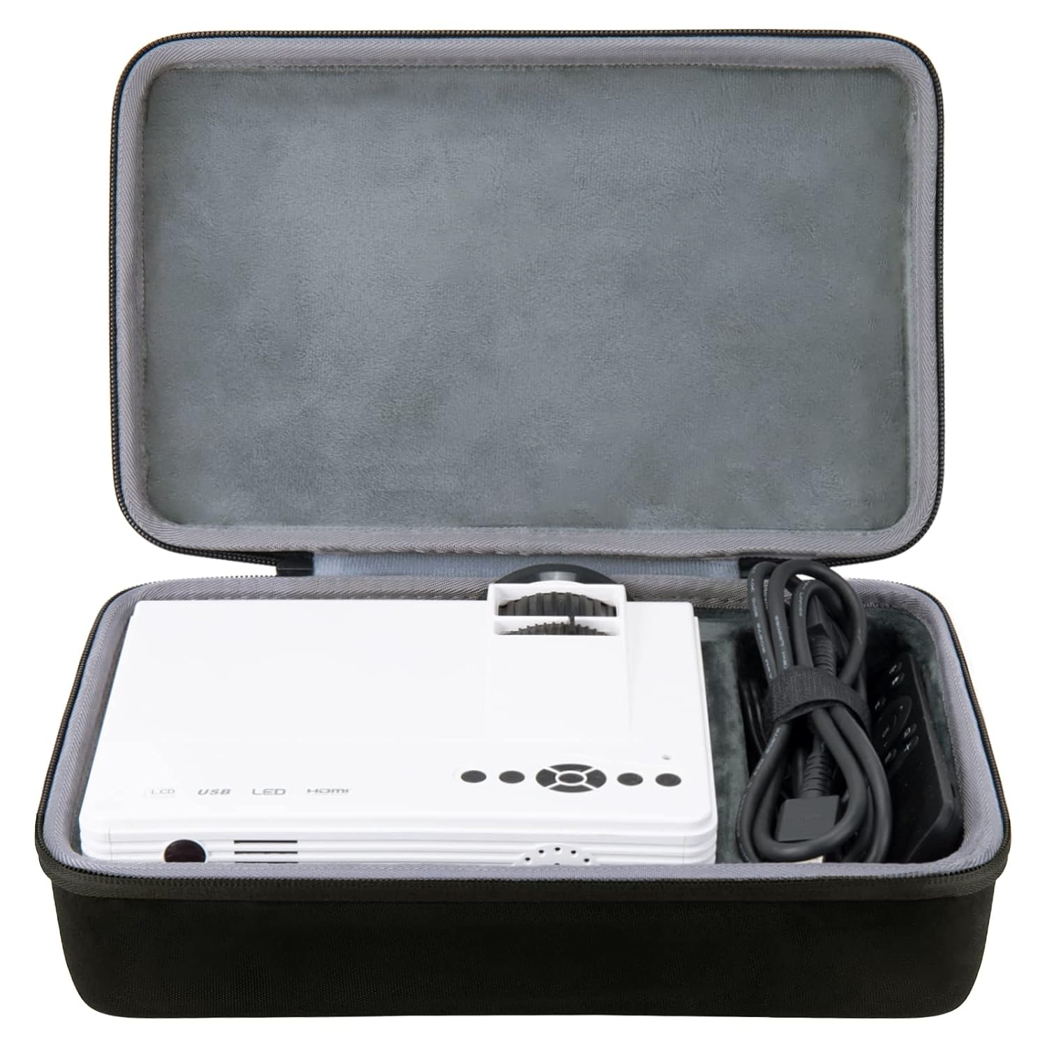 Hard Travel Case for Ragu Z400 1600 Lumens Mini Portable Projector Home ...