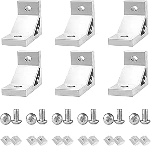 Amazon.com: 6Sets Silver Heavy Duty 4040 Aluminum Extrusion Corner ...