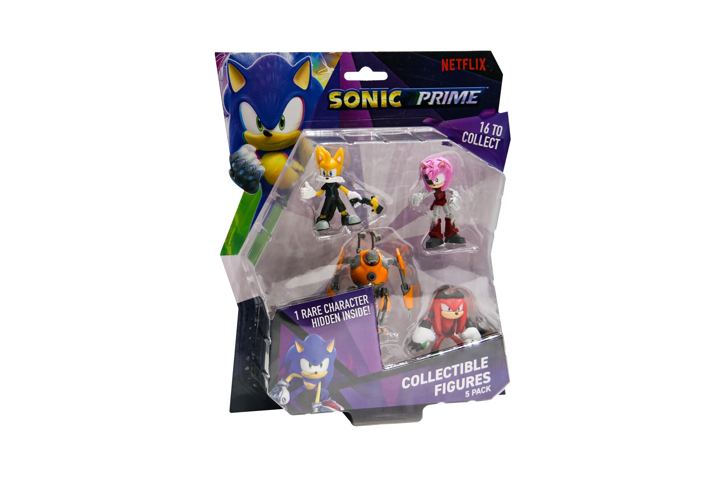 Buy BANDAI Sonic Prime Collectable Figures 5 Pack Set 1 | 5 6.5cm Sonic ...