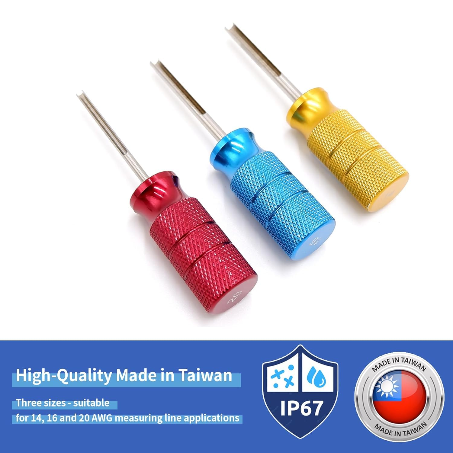 Snapklik.com : Parts PTT Deutsch Terminal Removal Key Tool, 14/16 / 20 ...