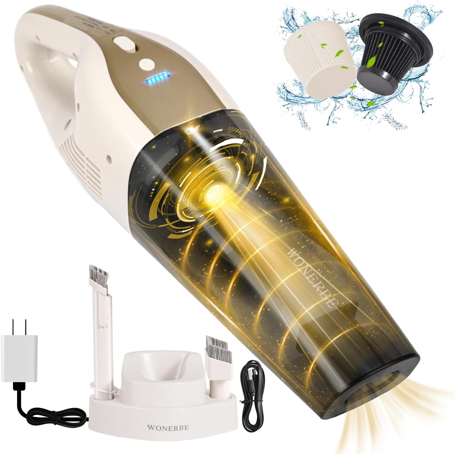 Amazon.com - Car Vacuum, Portable Car Vacuum Cleaner with 15000PA ...