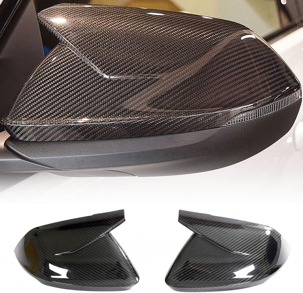 Amazon.com: MCARCAR KIT Dry Carbon Fiber Mirror Caps for Audi RSQ8 RS ...