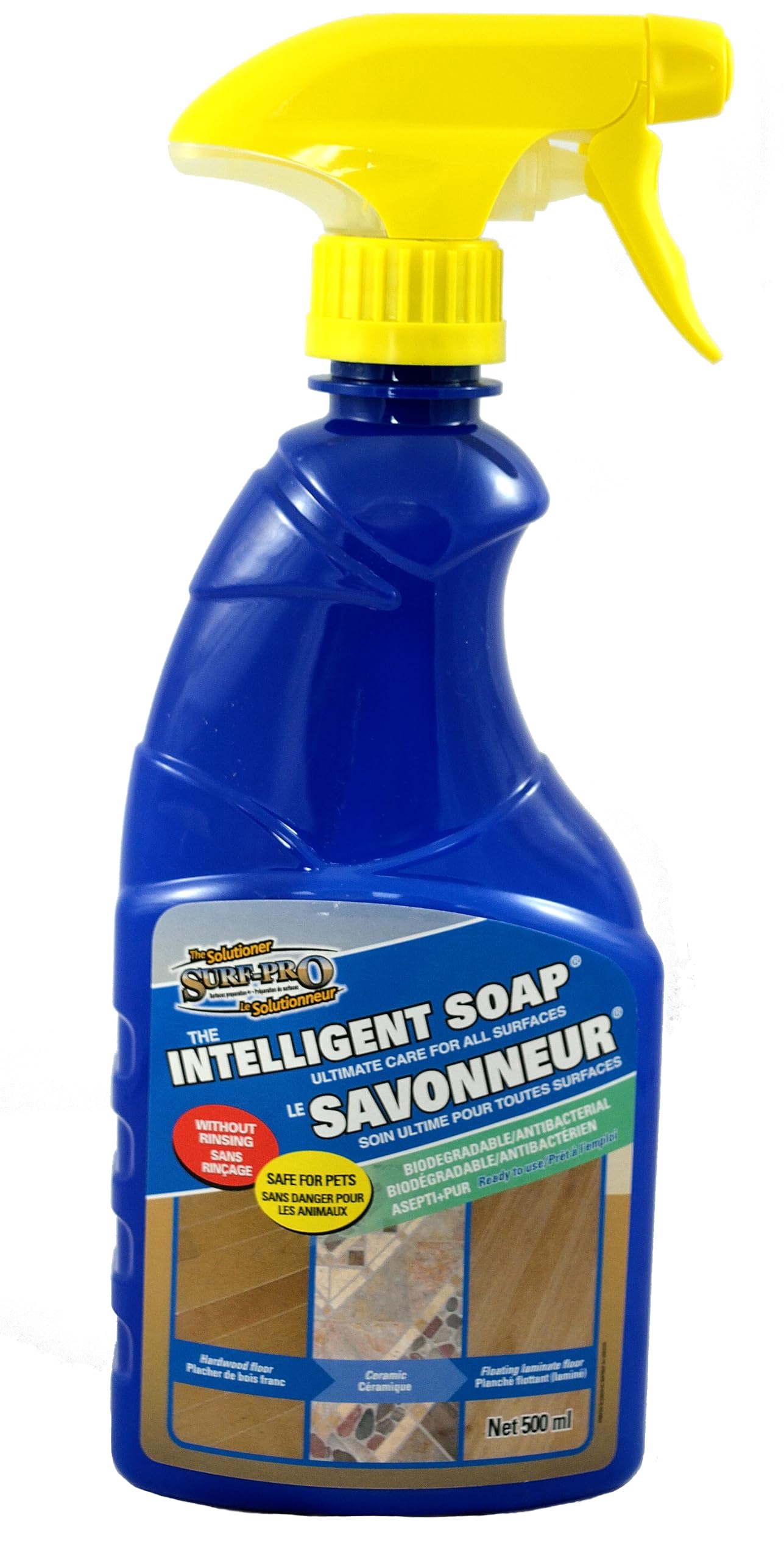 SURF PRO Intelligent Soap Floor Multi-Surface Cleaner (500ML /16.9oz ...