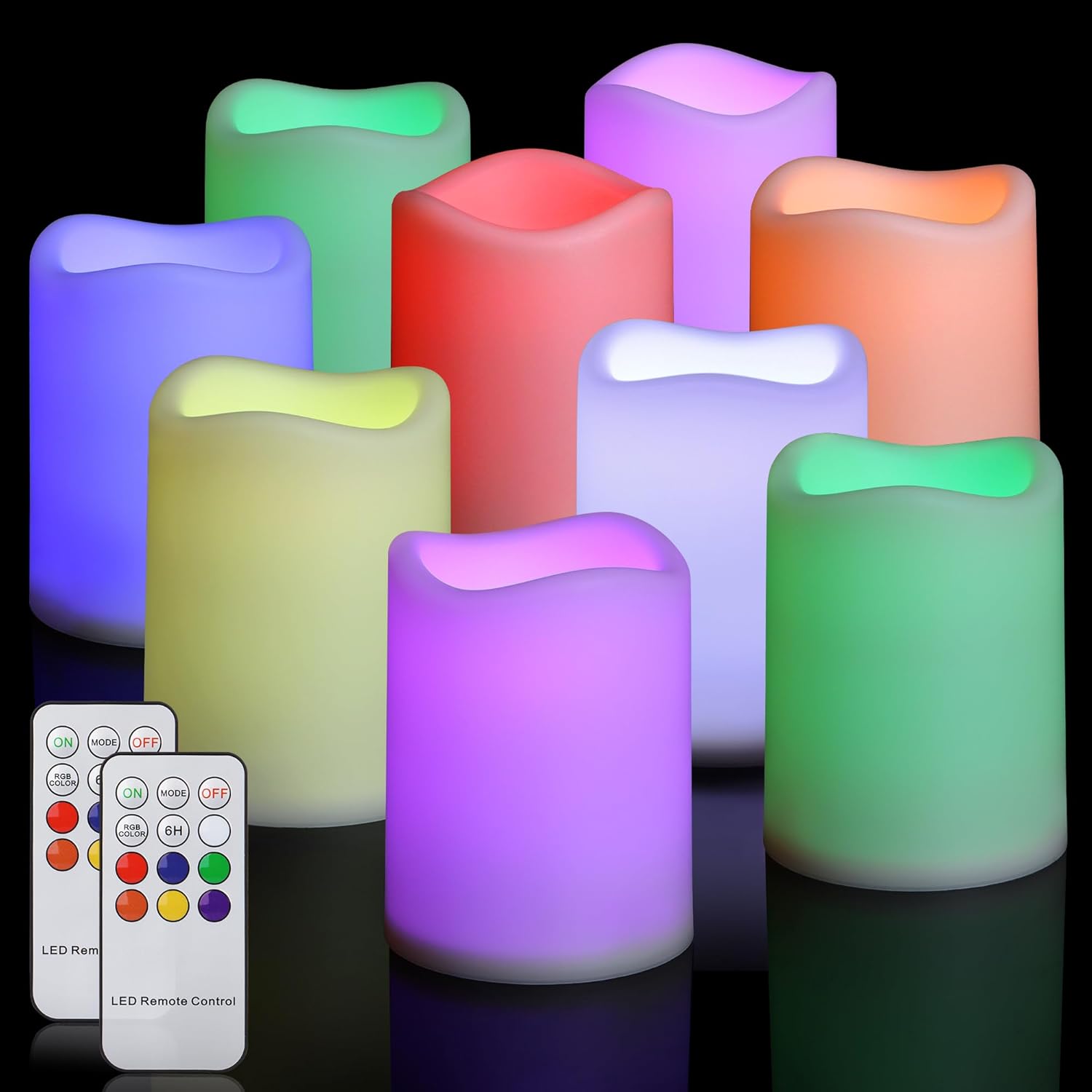 Amazon.com: yunsheng Flameless Candles Flickering with Remote Timer ...