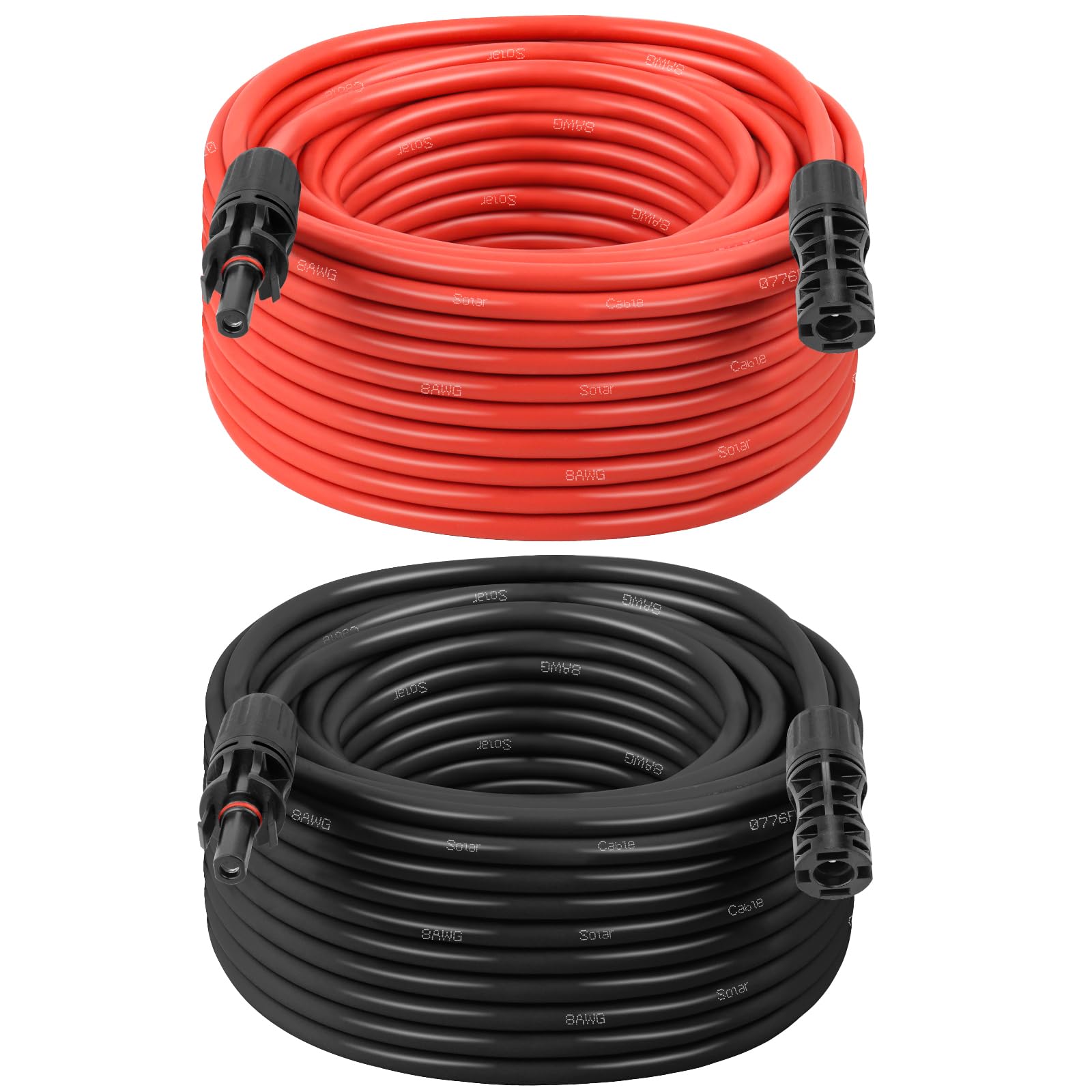 Amazon.com: Solar Panel Extension Cable - 8AWG 50FT Solar Wire with ...