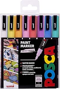 POSCA PC-3M Water Based Permanent Marker Paint Pens. Premium Medium Tip ...