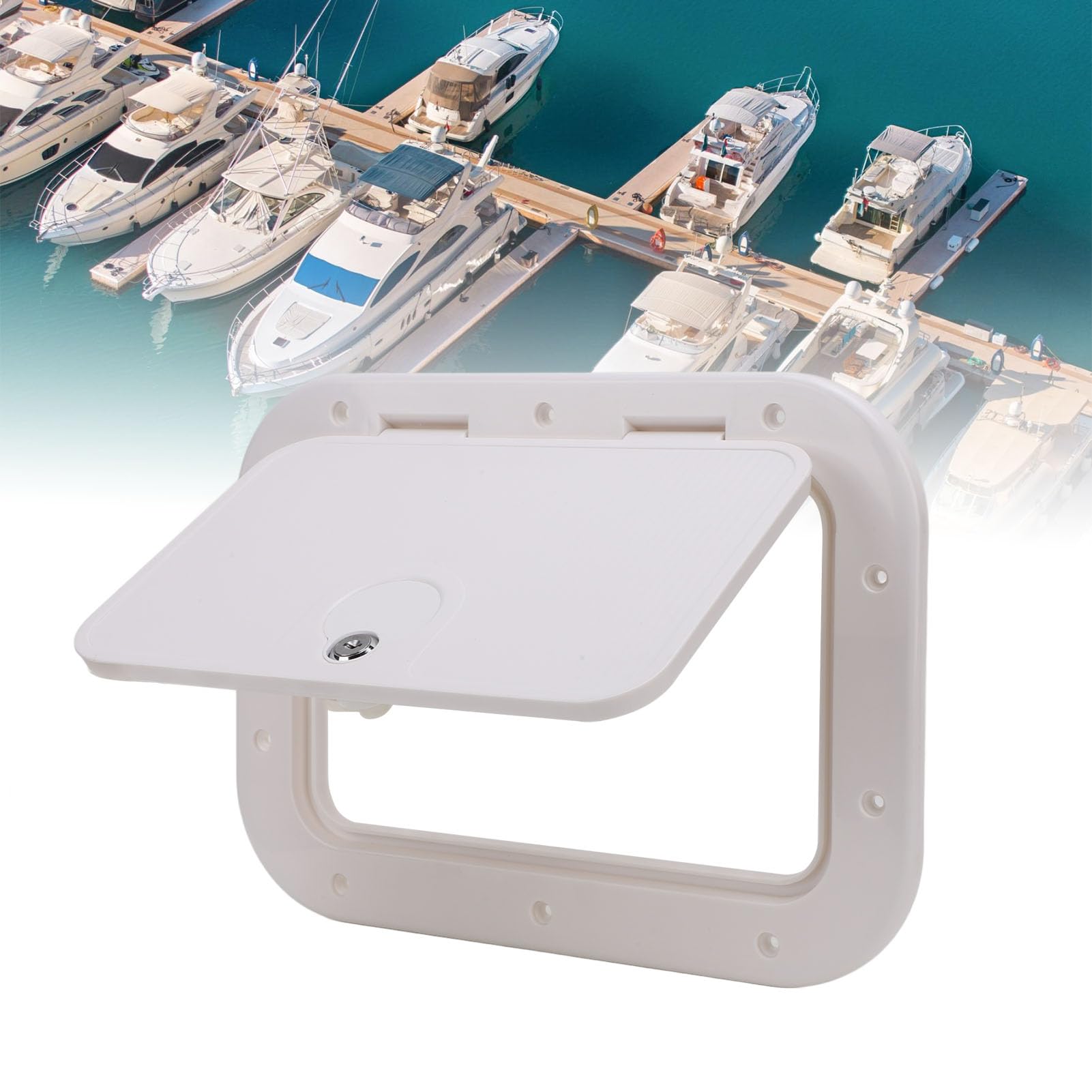 Boat Deck Hatch 2-Pack Marine Deck Access Hatches 17.3"x12.4" - Black ...
