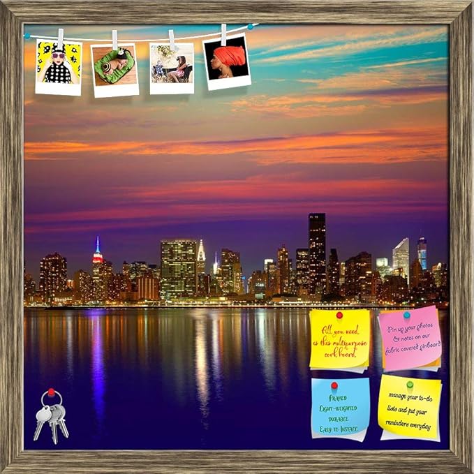 ArtzFolio Manhattan New York City Skyline At Sunset, USA | Bulletin ...