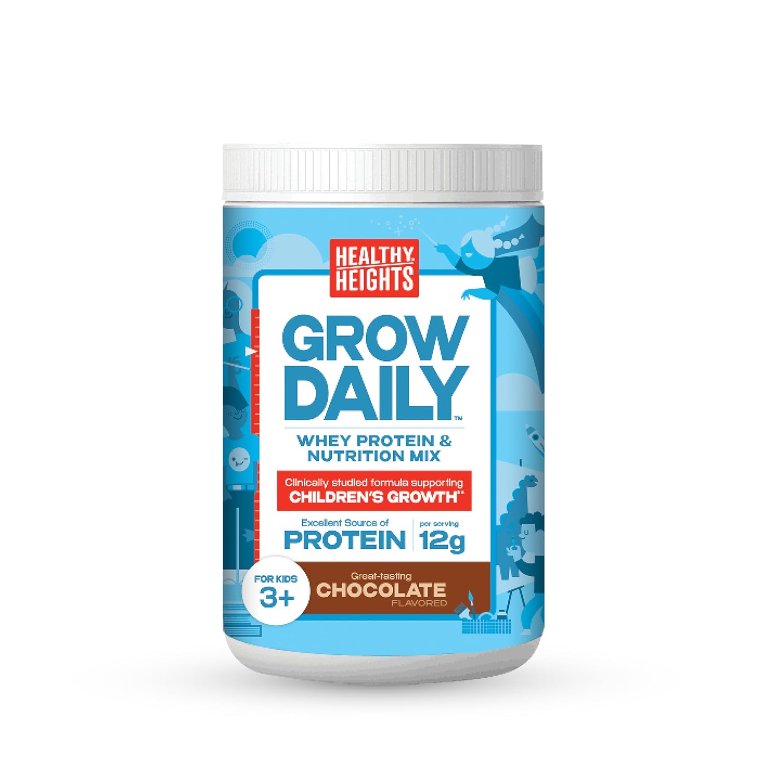 Amazon.com: Healthy Heights Grow Daily Kids Protein Drink Mix ...